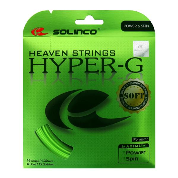 ・SOLINCOストリング人気No.1であるHYPER-Gのソフトタイプ。・HYPER-Gのパワー、スピン性能を維持しながらもソフトな打球感。・ボールを受け止めるように撓み、そこからの撓み戻りで飛ばすパワー。・振動吸収性が高く快適な打球感の...