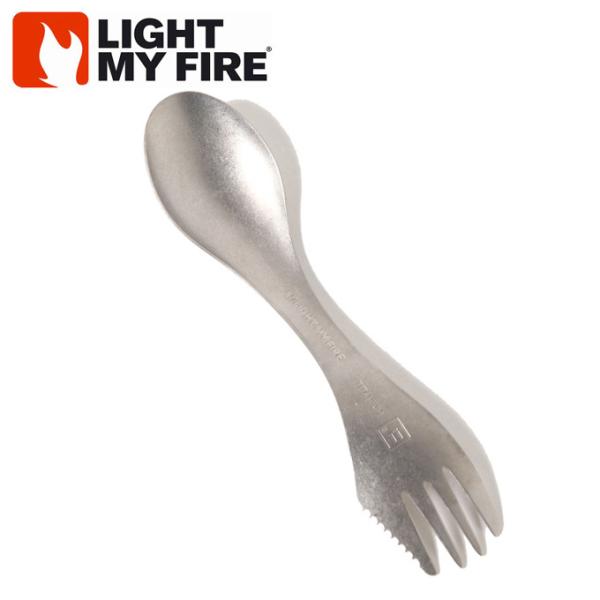 スプーン、フォーク、ナイフが一体になった耐久性の高いチタン製のカトラリーです。■サイズ：全長約170mm■重量：約21g■素材：チタン■原産国：スウェーデン検索ワード：アウトドア キャンプ バーベキュー BBQ カトラリー カトラリーセット