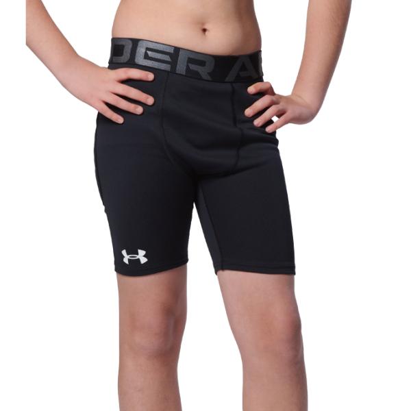 吸汗速乾性に優れた素材が汗をすばやく発散。厚手の生地がスライディングの衝撃を軽減し、ワイドウエストバンドが腰部をサポート。■カラー：Black ( 001 )■サイズ：YSM ( ウエスト/48.5cm、股下/15cm、裾回り/26cm、わ...