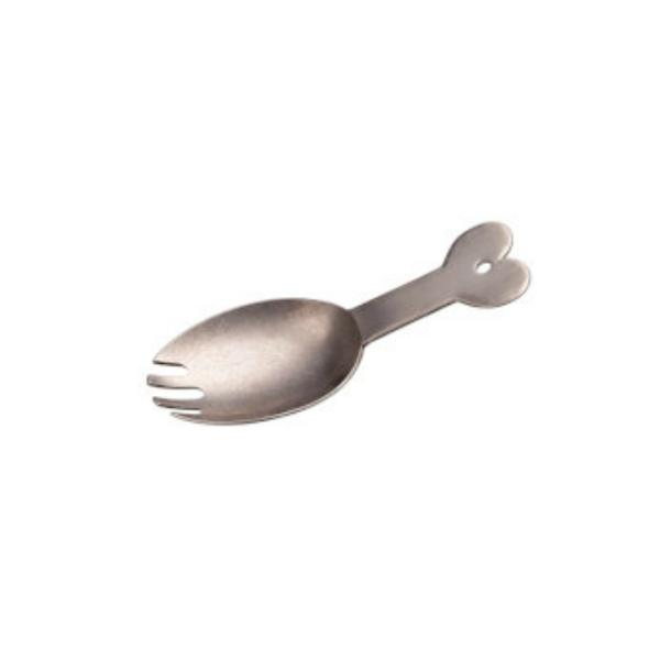 大人サイズのまま柄を短くしたのがミソ突き刺す・掬う能力は普通のスプーンと同じなので小型スプーンにありがちな戦闘力の低さはありません。短い柄でも、掴みやすくするためにグリップエンドをハート型に。「Ti 400FD Cup」「Ti 400 NH...