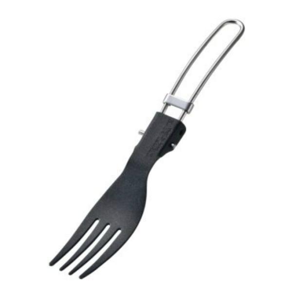 軽量なチタニウム製フォールディング「フォーク」■サイズ：使用時/約16cm収納時/約9.5cm■重量：約17g■素材：本体/チタニウム、フッ素加工ハンドル/ステンレス鋼■特長：・汚れが落ちやすいフッ素加工・スライドロック仕様・カラカトケース...