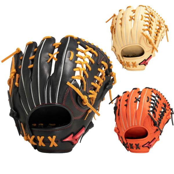 AXIベロにより「パワー・力を伝える」。レッドのしっかりしたグラブ仕様コンセプトを強化。■カラー：09(ブラック)、9(ブラック)、52(スプレンディッドオレンジ)、80(ブロンド)■サイズ：14■利き手：右投げ用(LH)、左投げ用(RH)...