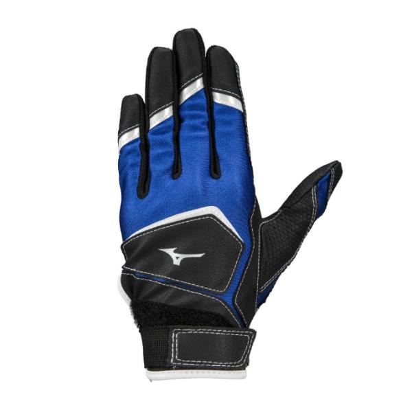 野球少年・少女の夢のスタートはミズノのバッテから！ ミズノが考える本気のキッズモデル■カラー：27/ブルー×ブラック■サイズ：キッズフリー(JSS-JM)■素材：平側素材/合成皮革、合成繊維甲側素材/合成皮革、合成繊維■特徴：小学校低学年ま...