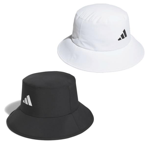 雨や風といった悪天候でのラウンドをサポートするレインハット。防水性の高い素材を採用し、縫い目には水滴の侵入を防ぐシームシーリング加工を施している。内側に付いたアジャスターでサイズを調整できる。■カラー：ブラック ( HY6026 )、ホワイ...