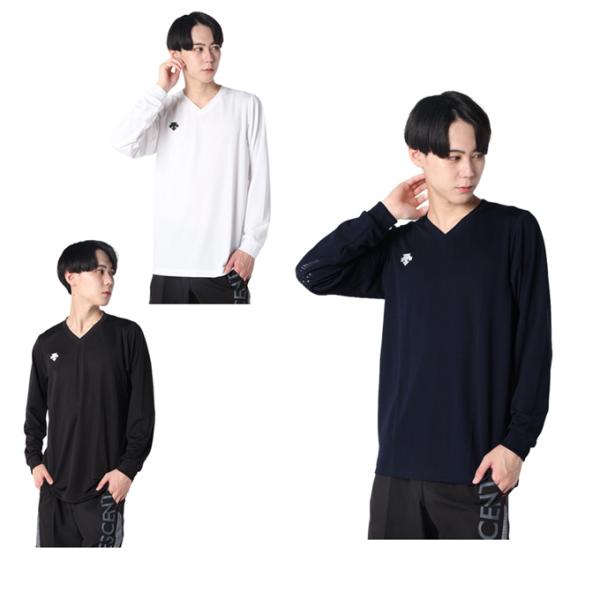 ■カラー：BLK、WHT、NVY■サイズ：140cm、150cm、SS、S、M、L、O■素材：ポリエステル100%■機能：吸汗速乾■原産国：中国■着用サイズ：L ( 身長/180cm )検索ワード：長袖Tシャツ プラクティスシャツ 長そで ...