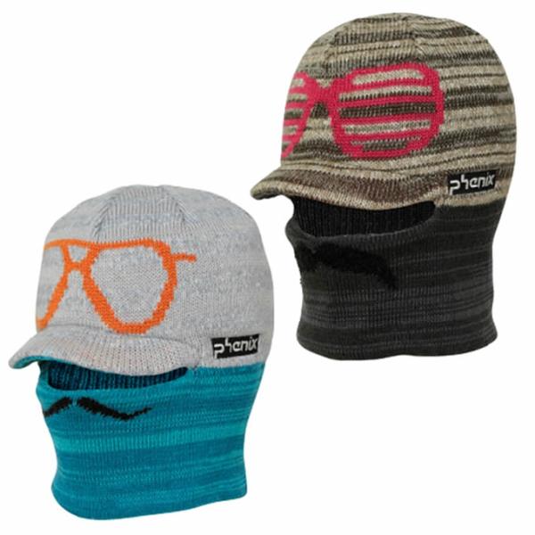 ニットキャップがメガネをかけているようなアイキャッチーなデザインのニットハットです。■カラー：GRAY、KHAKI■サイズ：高さ22.5cm、幅32cm■素材：表/アクリル84%、綿11%、ポリエステル4%、ナイロン1%■原産国：中国■機能...