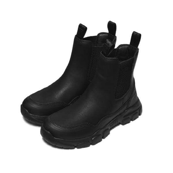 ■カラー：Black■サイズ：6 ( 24.0 ) 〜10 ( 28.0 )cm■素材：アッパー/合成皮革ミッドソール/合成底■特長：・足首の両サイドにエラスティック素材(ゴムのように弾力性と伸縮性に富んだ生地)を配し、スリップオンで簡単に...