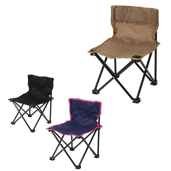 軽量・コンパクトでスポーツ観戦やトレッキング・ハイキングなどにおすすめ。いろいろなシーンでご利用いただけます。■カラー：ネイビー/ピンク、ブラックアウト■サイズ：幅34×奥行33× 高さ 49cm■座面の高さ：(約) 26cm■収納時：(約...
