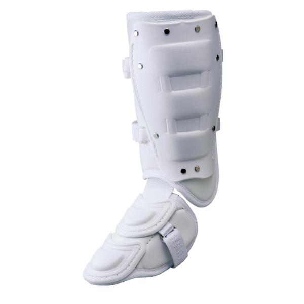 王道の樹脂型フットガード。二次利用も可能な専用収納袋付き。高校野球ルール対応モデル。■カラー：01 ( ホワイト ) ■サイズ：スネ部高さ/23cm■原産国：日本、中国※原産国をお選びいただくことはできません予めご了承ください。■重量：約2...