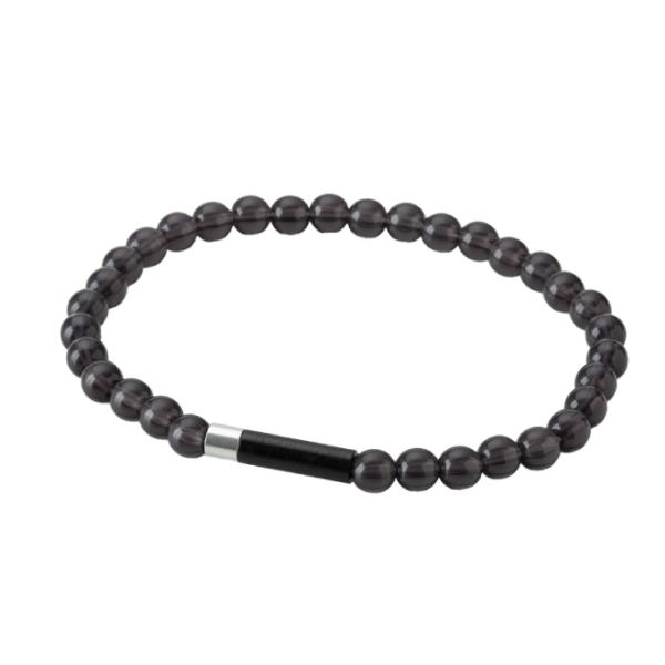 天然石のような高級感があるブレスレット■カラー：BK/SV■サイズ：16cm検索ワード：健康グッズ ブレスレット 疲労回復