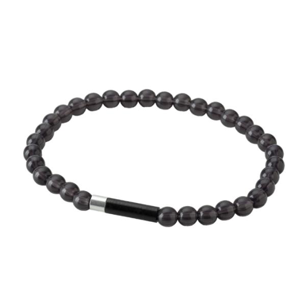 天然石のような高級感があるブレスレット■カラー：BK/SV■サイズ：18cm検索ワード：健康グッズ ブレスレット 疲労回復