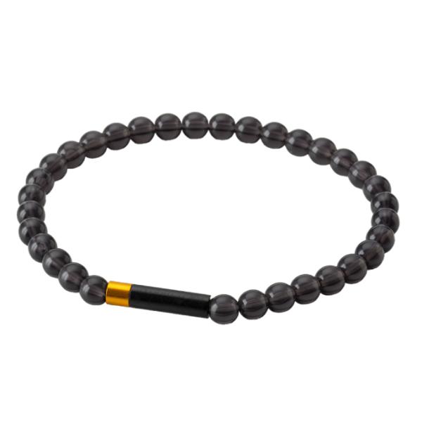 天然石のような高級感があるブレスレット■カラー：BK/GD■サイズ：16cm検索ワード：健康グッズ ブレスレット 疲労回復