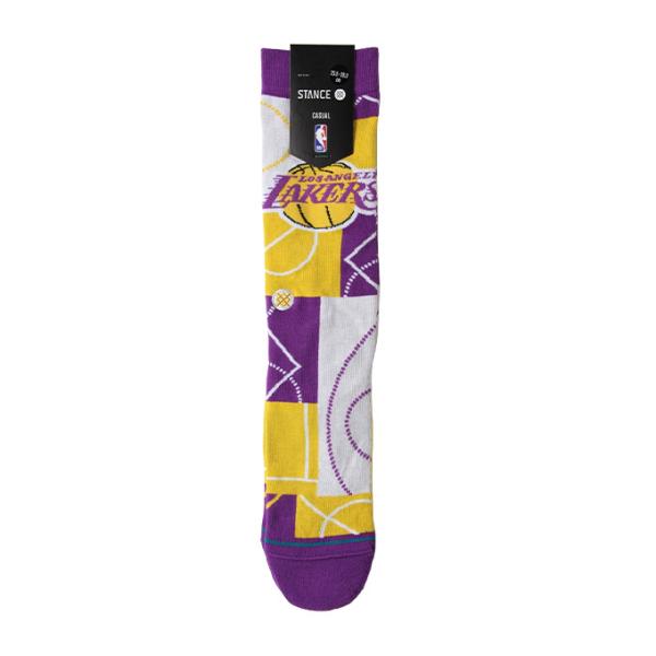 ■カラー：PURPLE ■サイズ：L ( 25.5cm〜29.0cm ) ■素材：綿■原産国：中国■特徴：NBA ロサンゼルス・レイカーズ チームソックス検索ワード：靴下 くつ下 ソックス くつした バスケットウェア バスケットボール バス...