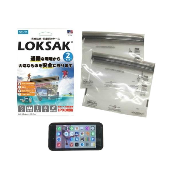 ■サイズ：S外寸 / 151mm x 173mm内寸 / 124mm x 167mm■素材：ポリエチレン■原産国：アメリカ■特長：非常に丈夫で破れにくくストレッチ性の高い防水ケース