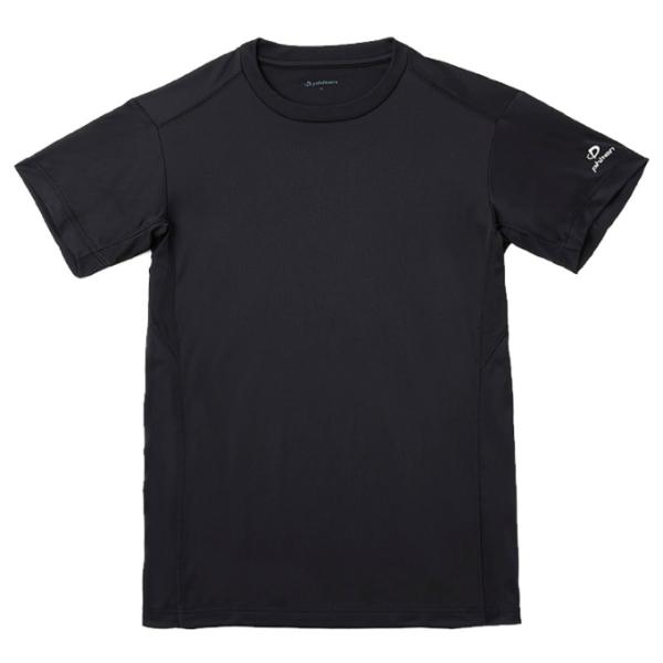 リラックスと着心地を追求したRAKUシャツをリニューアル。現行品から、カラーを追加。（5色）人の身体に合わせた縫製を採用し、腕周りの動きをサポート。ハイマルチポリエステルを採用し、風合いやわらか。優れた速乾性。■カラー：BK■サイズ(cm)...