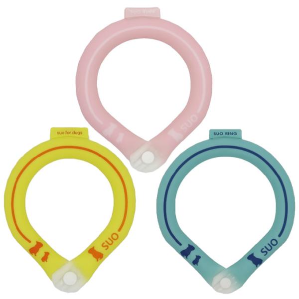 ■カラー：イエロー、ネイビー、ピンク■サイズ：L■内周(cm)：34■重量：110±10g検索ワード：ペット 犬 猫 首輪 散歩 熱中症 保冷 SUO リング クールリング いぬ 冷却 首 首輪 4570171327313 45701713...