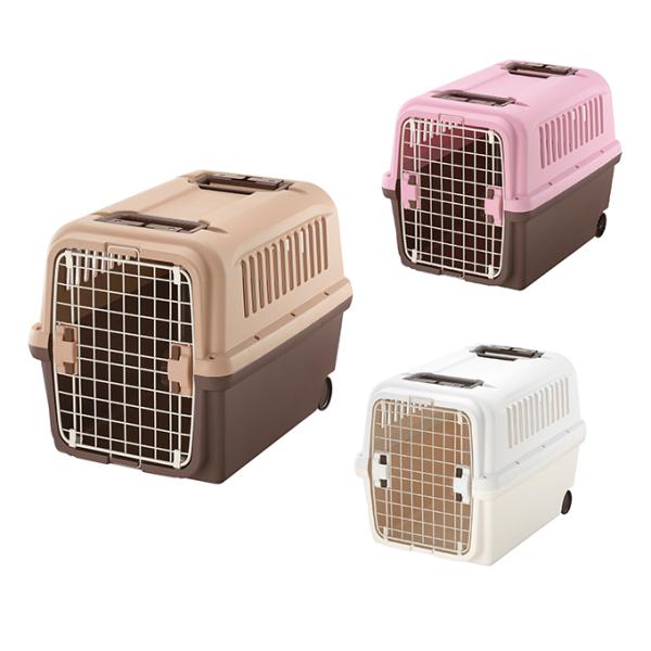 ■カラー：茶、ライトピンク、アイボリー■サイズ：L外寸/46.5×66.5×51Hcm/5.2kg内寸/41.5×61.5×48Hcm前扉開口、扉取り外し時/32.5×42cm収納時/46.5×66.5×33.5Hcm■素材：本体、扉ロック...