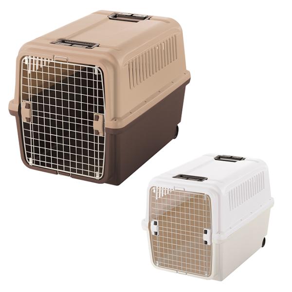 ■カラー：茶、アイボリー■サイズ：XL外寸/62×87×65Hcm/8.9kg内寸/56×81×60.5Hcm前扉開口サイズ(扉取り外し時)/46×55cm収納時/62×87×40.5Hcm■素材：本体、扉ロックケース、ハンドル、軸受け/ポ...