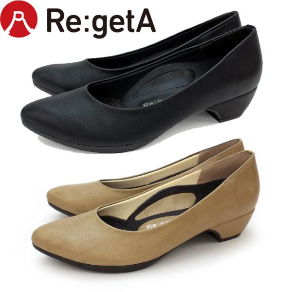リゲッタからポインテッドトゥパンプスが登場！■カラー：BLK( ブラック )、LOK( ライトオーク )■サイズ：22.5〜25cm22.5( 甲幅/13.15、底幅/7.9、ワイズ/21.05、重量/170 )23.0( 甲幅/13.4、...