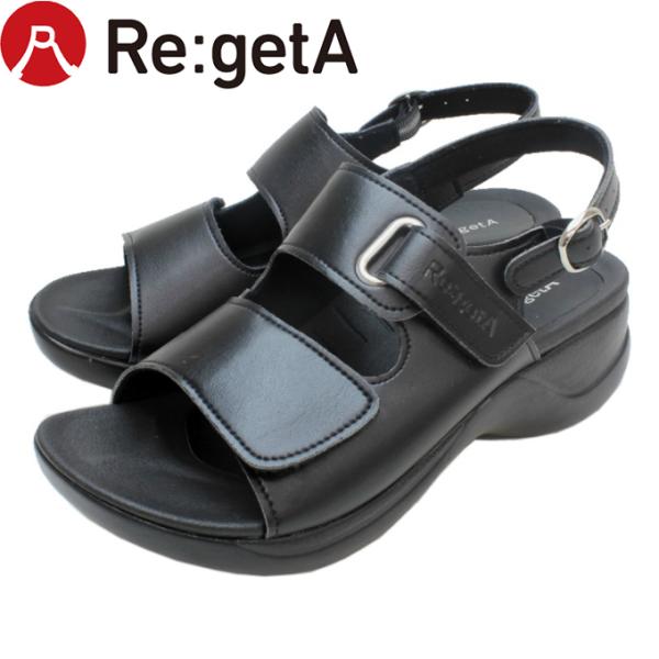 働く女性に向けたシリーズのRe:getA Work-リゲッタワークー！■カラー：BLK( ブラック )■サイズ：S( 22.0〜22.5cm、甲幅/11.5、底幅/8.2、ワイズ/19.7、重量/285 )M( 23.0〜23.5cm、甲幅...