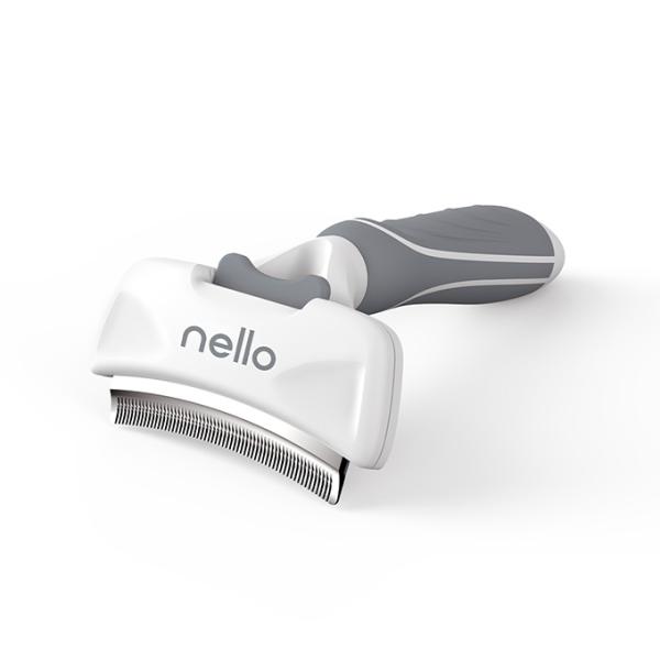 プッシュボタンで簡単毛抜きブラシ!■サイズ：縦16.8×横9.35×奥行4.7cm(刃：76mm)■素材：ブラシ：TPR、ABS刃先：ステンレス■特徴：気になる抜け毛をスッキリ除去!撫でるだけの簡単ブラシ・プッシュボタンで抜け毛を簡単に除去...