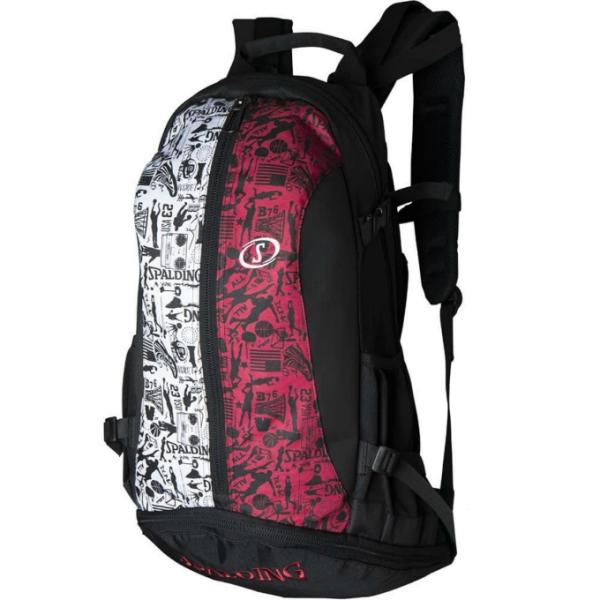 バスケットプレイヤーのために開発されたバッグボール、シューズ、アパレルなど、バスケに必要な装備を全て収納可能ボール用の大容量ボトムポケットシューズ用フロントポケットペットボトルが収納できるメッシュサイドポケット■カラー：グラフィティRD(レ...