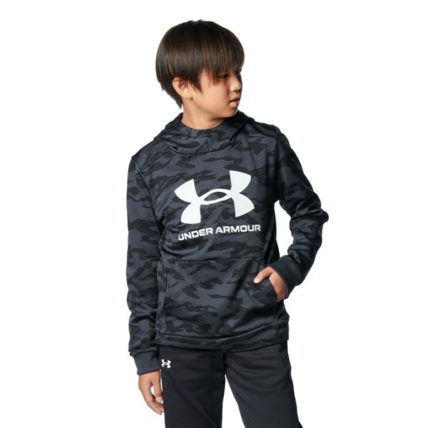 軽量で吸汗速乾性と保温性に優れた快適な着心地のアンダーアーマーのオリジナルフリース。スポーツでもデイユースでも活躍する一枚。■カラー：001 ( Black / Anthracite / White )■サイズ：YS ( 130 ) ( 着...