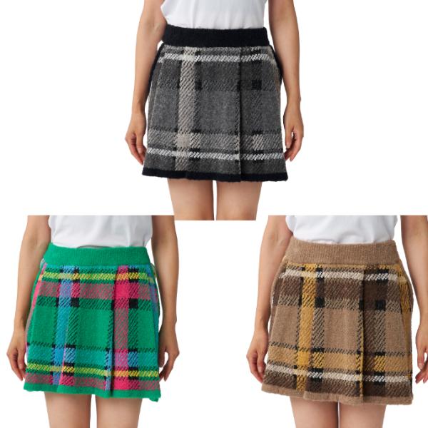 ツイード調の大柄チェックニットのプリーツスカート。上下でのコーディネートはもちろん、様々なトップスとコーディネートしていただけます。一枚持っていると便利なアイテムです。■カラー：951、988、998■サイズ(cm)：S ( 身丈/38/3...