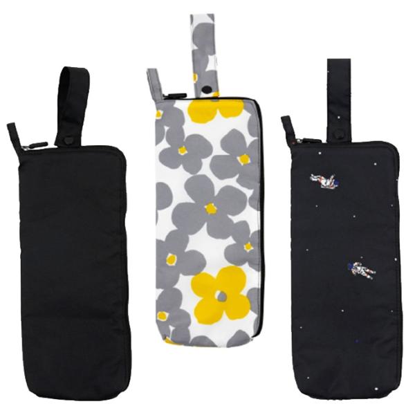 濡れた傘を簡単に収納できるアンブレラケース。内側はタオル生地になっており、傘に付いた水滴を吸収します。傘を収納していない時はケースをくるくるとまとめてスナップボタンを止めればコンパクトに持ち運びできます。また傘の他にもボトルホルダーとしても...