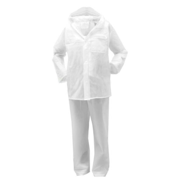 リュックやランドセルの上からでも大丈夫。林間学校、修学旅行、遠足等に■カラー：ホワイト■サイズ(実寸サイズ)：F ( 身幅 / 62cm、着丈 / 80cm、裄丈 / 86cm、ウエスト / 62〜110cm、股下 / 75cm )■素材：...