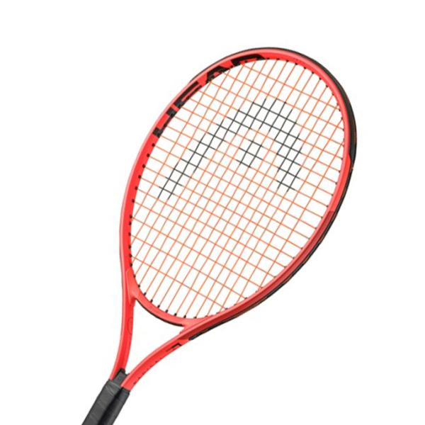 6歳〜8歳におすすめ。オレンジ・レッドボール対象。■サイズ：G0000■重量：215g■全長：23.0インチ■フェイス面積：98平方インチ■フレーム厚さ：20■バランスポイント：280mm■ストリングパターン：16×18■対象：ジュニア■付...