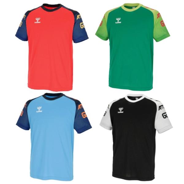 EUROロゴと北欧の自然から連想されるグラフィックを袖に施したプラクティスシャツ。■カラー：211トマト571PGR(ペッパーグリーン)622SBL(スカイブルー)90BK(ブラック)■サイズ：M(着丈/69cm、身幅/51cm、裄丈/43...