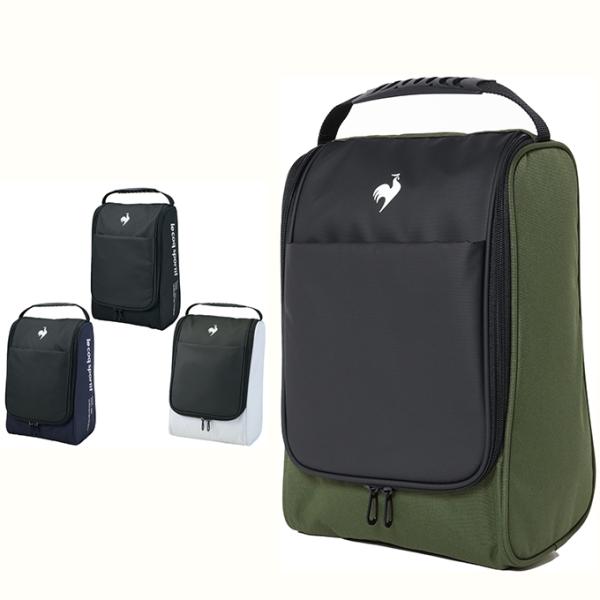 大開口設計でシューズの出し入れがしやすいシューズケース。外側のファスナー付ミニポケットは予備のスパイク鋲や靴紐、レンチなど周辺小物を収納可能。■カラー：BK00 ( ブラック )、WHBK ( ホワイト×ブラック )、NV00 ( ネイビー...