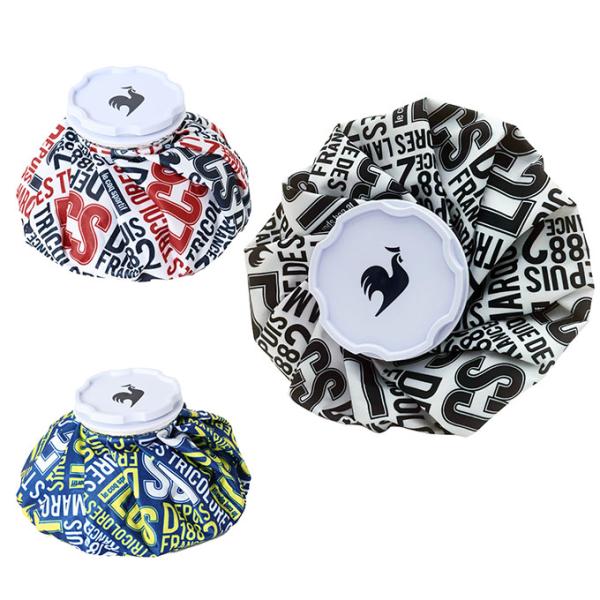 大胆なロゴがプリントされたアイスパック(氷のう)。フタは周りに凹凸が付いたグリップしやすいデザイン。口径が約7cmあるため大きい氷も容易。外出先で手軽に入手できる一般的なロックアイスを想定。約2.8Lの容量で、猛暑のゴルフには必要不可欠なア...