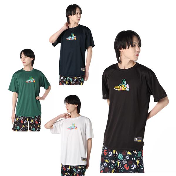 ■カラー：BK、WH、NV■サイズ：S、M、L、O■素材：ポリエステル100%■機能：速乾、防臭■原産国：中国■着用サイズ：L(身長180cm)検索ワード：半袖Tシャツ 半袖シャツ 半そで Tシャツ 機能Tシャツ バスケットウェア  プラク...