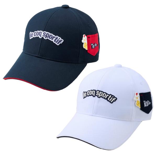 シンプルなキャップの中に可愛らしいキャラクターシリコンが目を惹くキャップ。サイドのポケットには遊び心を持たせ、ティーやマーカーを入れることも可能です。■カラー：NV00、WH00■サイズ：F■素材：綿100%■原産国：ベトナム■機能：部分吸...