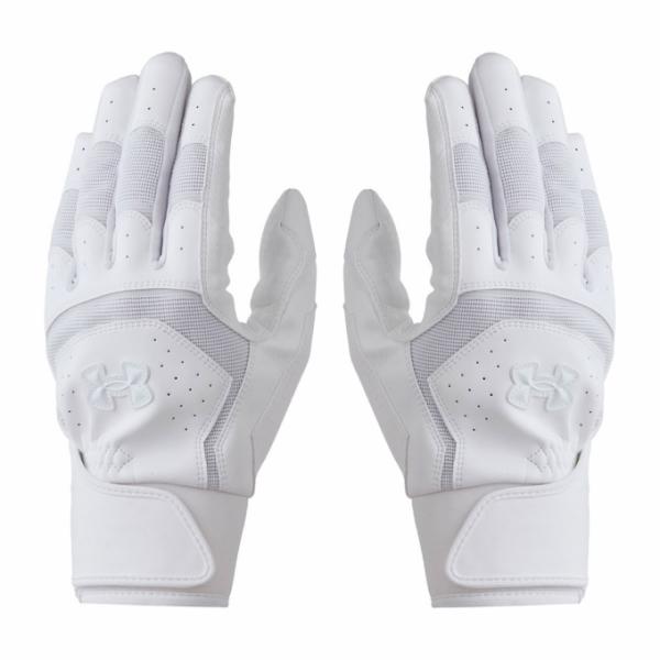 ■カラー：100(White)■サイズ：SM、MD、LG■着用感：レギュラーフィット■素材：合成皮革、ナイロン、ポリエステル、ポリウレタン■原産国：インドネシア■特徴：ウォッシャブル対応　高校野球対応Wグリップ合成皮革が高いグリップ力を実現...