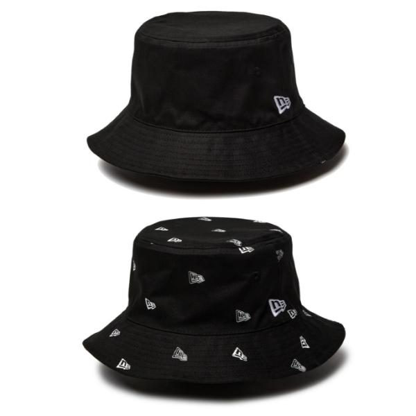 ■カラー：ブラック■サイズ：ML(59cm)■素材：綿■原産国：中国■特徴：・ニューエラのブランディングをフィーチャーした、リバーシブルハットコレクション。・ベースにはバケットハットの定番モデル［Bucket-01］を採用。検索ワード：帽子...