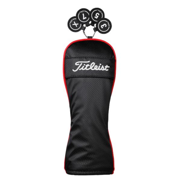 クラシックなデザインに機能を持たせたコレクション。ロゴ部分がストラップになっているため、手を入れて簡単に取り外し可能。3・5・7・Xの番手タグ付き。■カラー：BK/RD■サイズ：フェアウェイ用■素材：PUレザー■原産国：ベトナム検索ワード：...