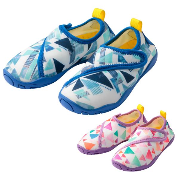 軽量でビーチは勿論、フィットネスやキャンプなどのアウトドアシーンでも活躍する多目的シューズです。■カラー：BU( ジオメブルー )、PL( ジオメパープル )■サイズ：15.0cm、16.0cm、17.0cm、18.0cm、19.0cm、2...