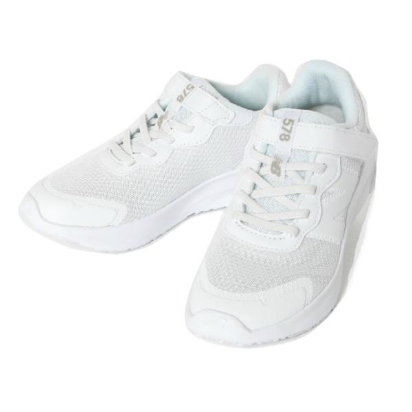 ■カラー：WHITE■サイズ：17.0cm、17.5cm、18.0cm、18.5cm、19.0cm、19.5cm、20.0cm、20.5cm、21.0cm、21.5cm■素材：甲/人口皮革、合成繊維底アウトソール/ゴム底ミッドソール/合成底...