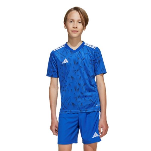 リサイクル素材で作られた、80年代風デザインの試合用ジャージー。■カラー：BL/WH(JJ1952/ROYBLU/WHITE)■サイズ：130、140、150、160■素材：ポリエステル100%■着用感：レギュラーフィット■特徴：リブ仕上げ...