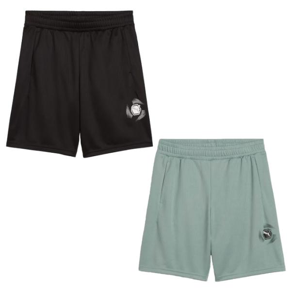 ■カラー：01 ( PUMA Black )30 ( Green Moon )■サイズ(cm)：130 ( すそ周り/44、もも渡り/46、ウエスト/55、ヒップ/77、股下/16.5、脇丈/37.5 )140 ( すそ周り/46、もも渡り...