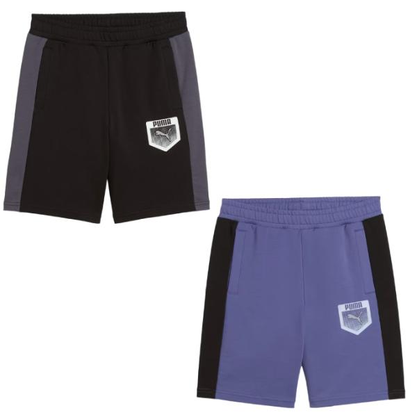 ■カラー：01 ( PUMA Black )46 ( Blue Crystal )■サイズ(cm)：130 ( すそ周り/44、もも渡り/46、ウエスト/52、ヒップ/76、股下/19、脇丈/39 )140 ( すそ周り/46、もも渡り/5...