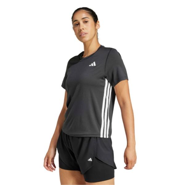 リサイクル素材を一部使用した、ドライな感触が続くCLIMACOOL Tシャツ。■カラー：BK(JH1392/BLACK/WHITE)■サイズ(cm)：S ( 胸囲/75 - 78、ウェスト/62 - 64 )M ( 胸囲/79 - 82、ウ...