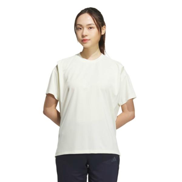 リサイクル素材で作られた、ゆったりフィットのTシャツ。■カラー：OWH(JP0012/IVORY)■サイズ(cm)：S ( 胸囲/75 - 78、ウェスト/62 - 64 )M ( 胸囲/79 - 82、ウェスト/65 - 68 )L ( ...