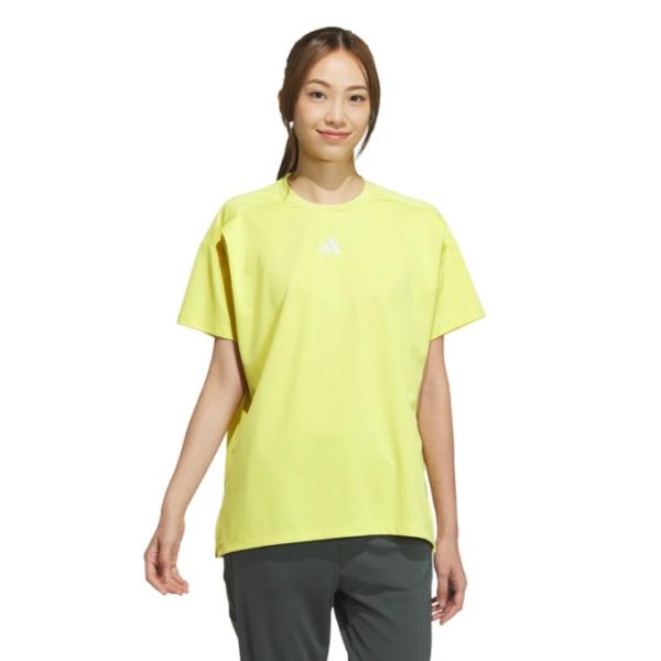 リサイクル素材で作られた、ゆったりフィットのTシャツ。■カラー：YW(JP0014/PURSUL)■サイズ(cm)：S ( 胸囲/75 - 78、ウェスト/62 - 64 )M ( 胸囲/79 - 82、ウェスト/65 - 68 )L ( ...