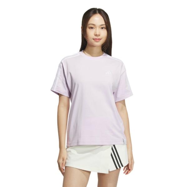リサイクル&amp;再生可能素材を一部使用したTシャツ。■カラー：LV(JW4502/ICELAV)■サイズ(cm)：S ( 胸囲/75 - 78、ウェスト/62 - 64 )M ( 胸囲/79 - 82、ウェスト/65 - 68 )L (...