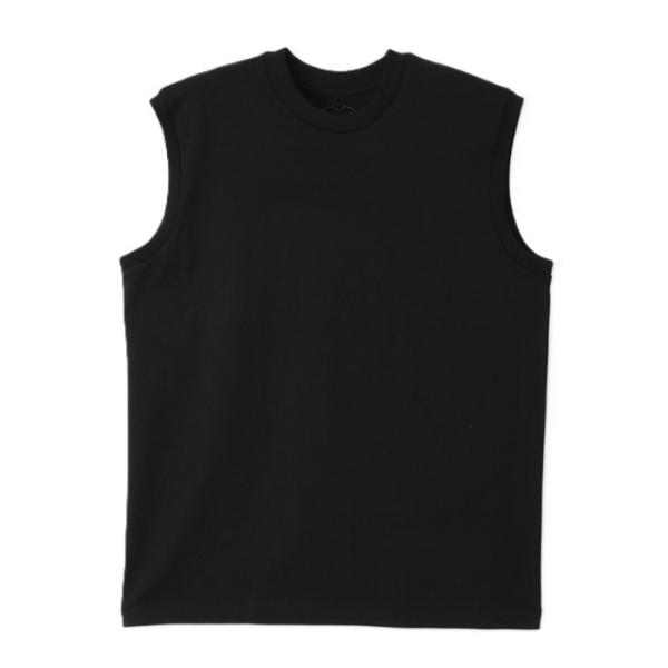 Pack-T（パックT）のパイオニア、Hanes(R)（ヘインズ）が提案する、“Hanes(R) T-SHIRTS KURO”（ヘインズ Tシャツ クロ） スリーブレスTシャツです。生地は3P-T（3枚入りパックTシャツ）赤ラベルで使用して...