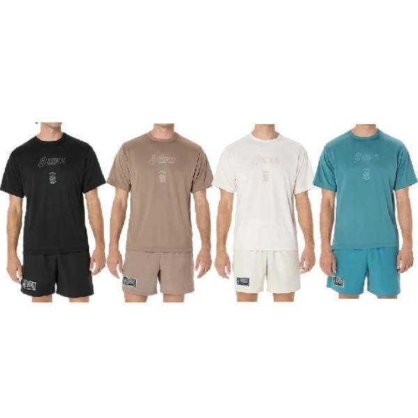 MIDTOWN KRAKENSアイテム、ゆったりシルエットの半袖シャツ。前面にアシックスとMIDTOWN KRAKENSのマークが印刷されたゆったりシルエットの半袖シャツ。オリジナルのピスネームを左裾部分に縫い付け。■カラー：001BK(パ...